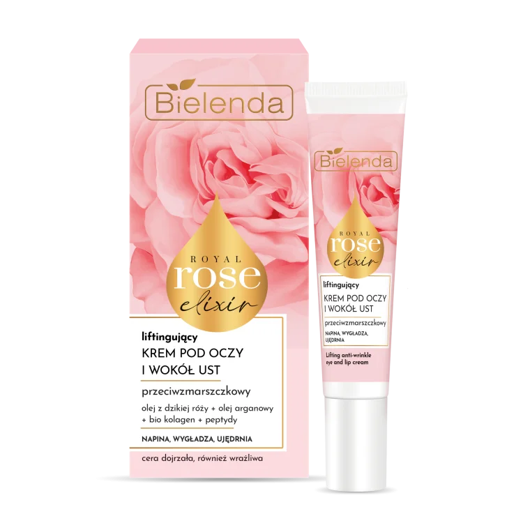BIELENDA ROYAL ROSE ELIXIR ANTI-WRINKLE LIFTING CREAM UNDER EYES AND AROUND LIPS 15ML